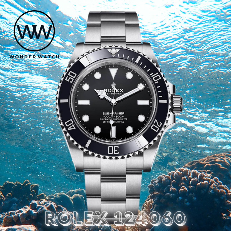 全新 Rolex 124060 新盲十 勞力士 Submariner, 名牌, 手錶 on Carousell
