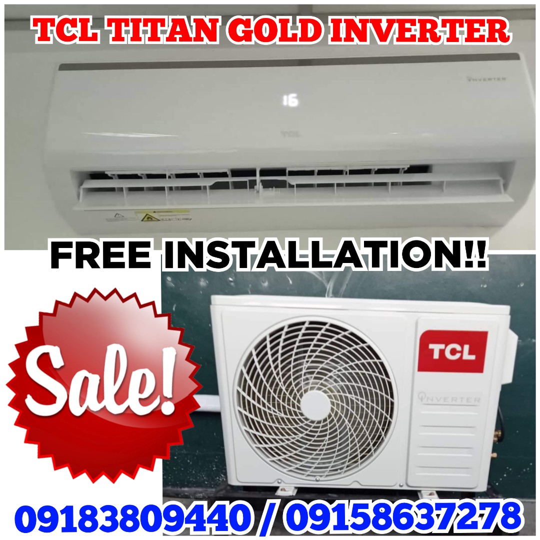 Affordable TCL Split Type Inverter Aircon (Titan Gold), TV & Home ...