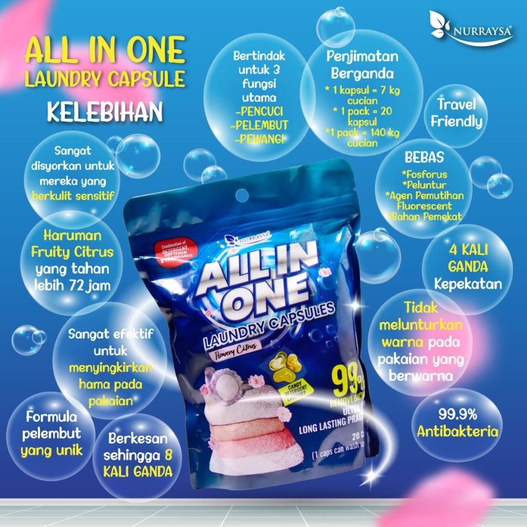 ALL IN ONE LAUNDRY CAPSULE, Furniture & Home Living, Cleaning ...