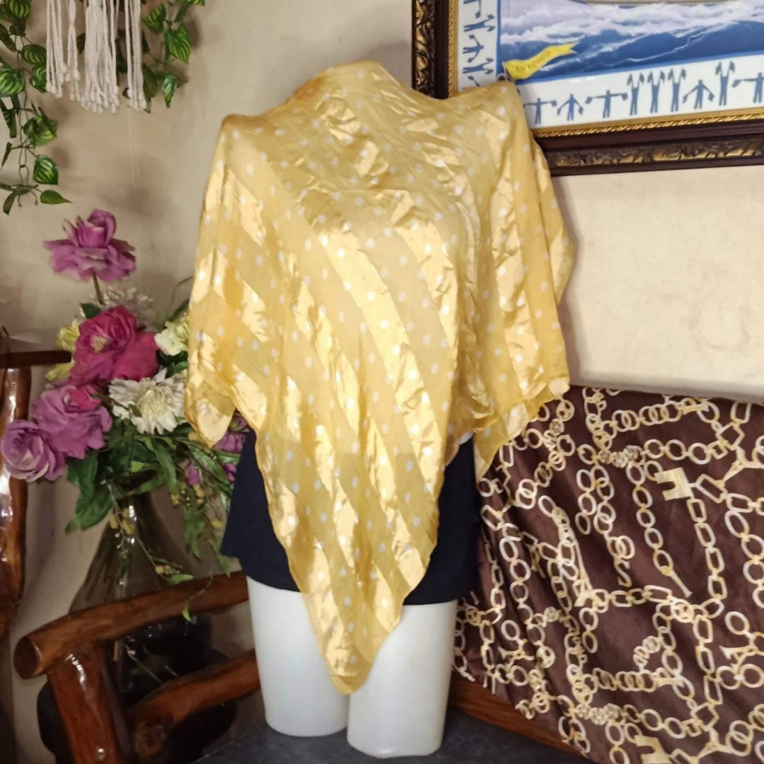 ANNA CHRISTINA SILK SCARF, Women's Fashion, Watches & Accessories ...