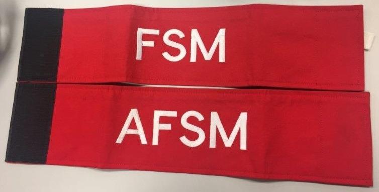 Arm band Fire warden armband first aider fire officer Safety safety ...