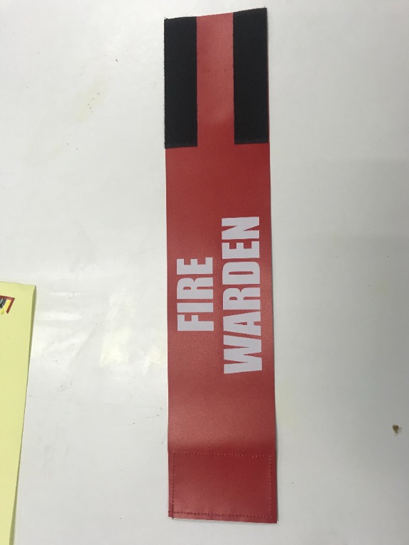 Arm band Fire warden armband first aider fire officer Safety safety ...