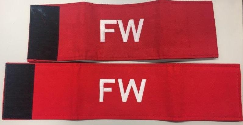 Arm band Fire warden armband first aider fire officer Safety safety ...