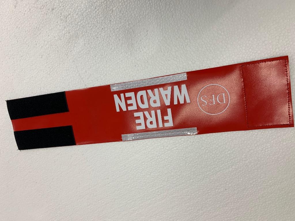 Arm band Fire warden armband first aider fire officer Safety safety ...
