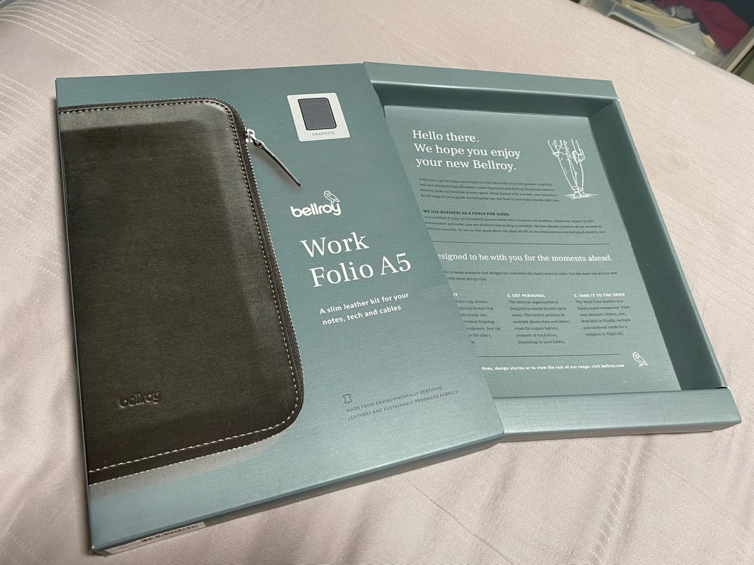 Bellroy (Work Folio A5), Men's Fashion, Watches & Accessories, Wallets ...