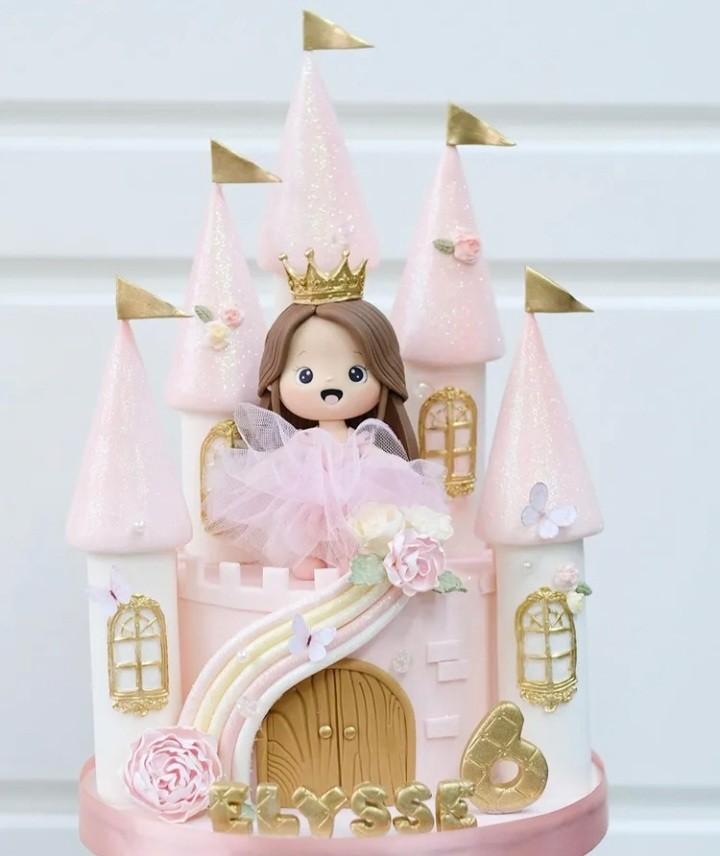 Birthday Girl Castle cake, Food & Drinks, Homemade Bakes on Carousell