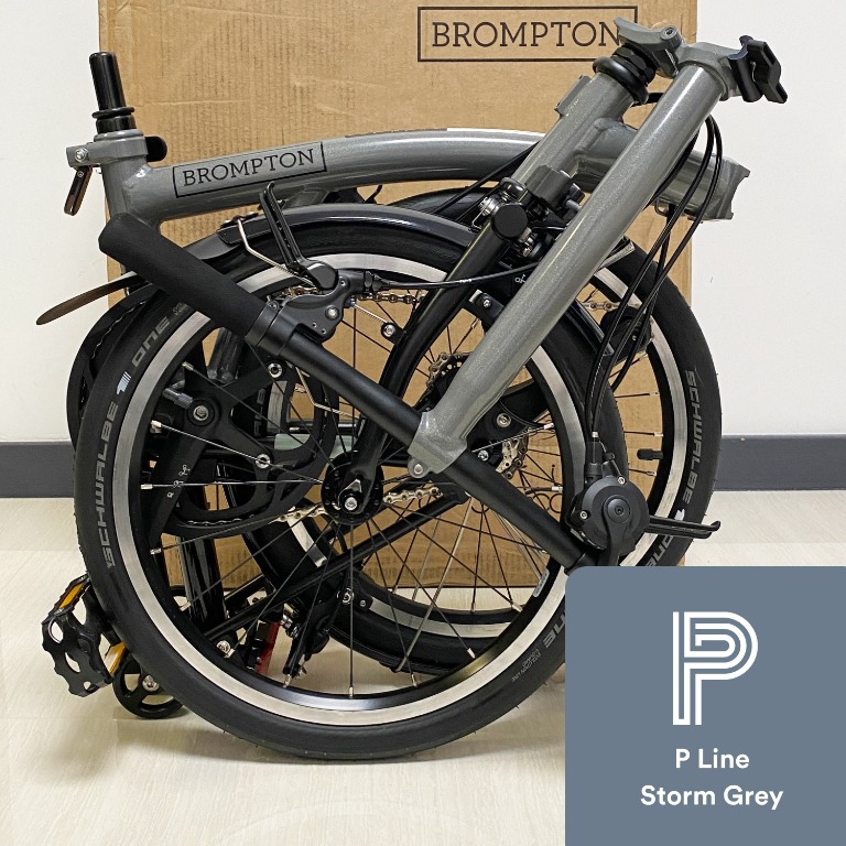 Brompton P Line | Storm Grey | Low Handlebar *IN STOCK!*, Sports ...