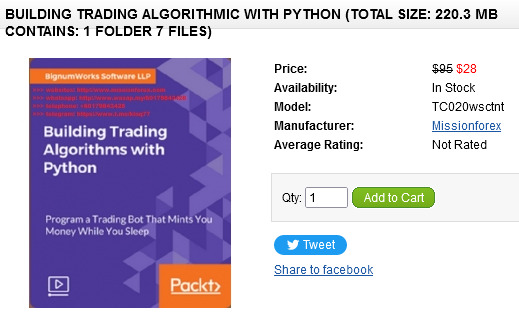 Building trading Algorithmic with python (Total size: 220.3 MB Contains ...