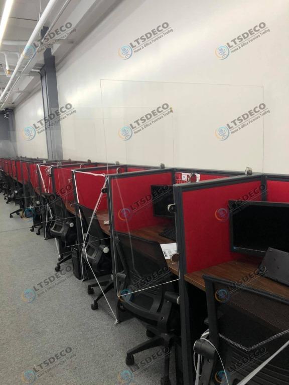 Call center table Office partition furniture, Furniture & Home Living ...