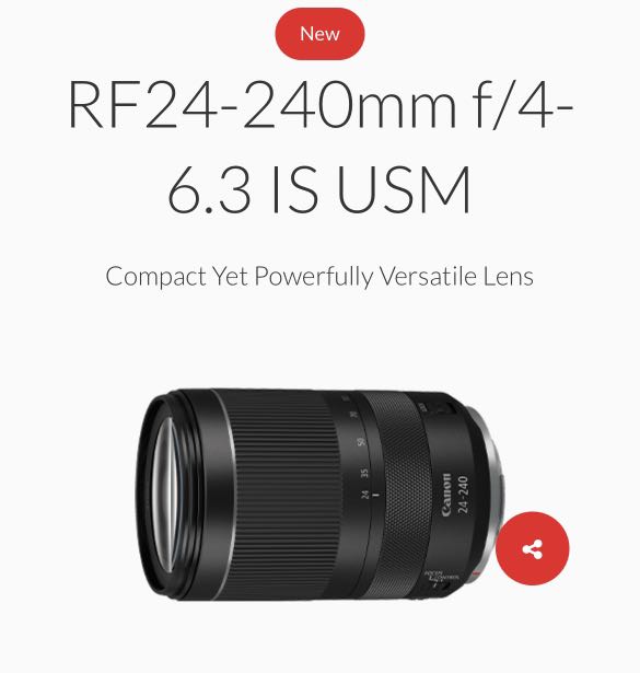 Canon RF24-240mm f/4-6.3 IS USM, Photography, Lens & Kits on Carousell