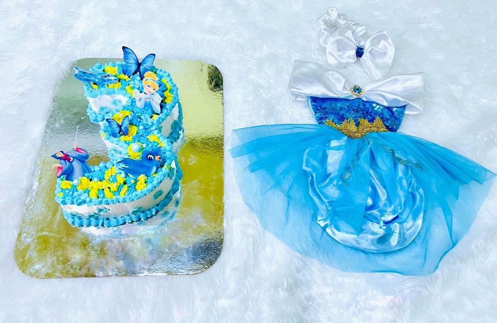Cinderella Baby Birthday Milestone OOTD, Babies & Kids, Babies & Kids ...