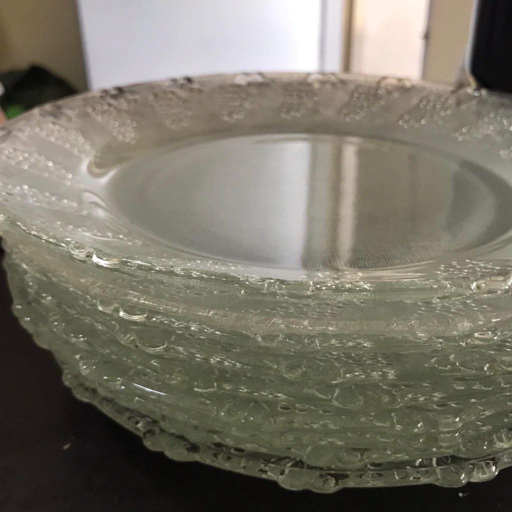 crystal dinner plates and saucer, Furniture & Home Living, Kitchenware ...