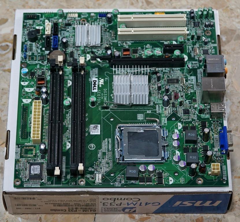 Dell DG33M06 Motherboard, Computers & Tech, Parts & Accessories ...