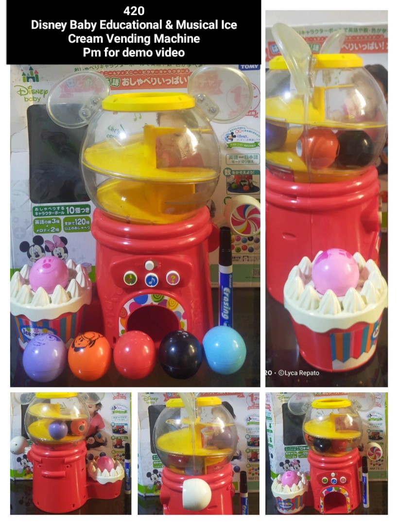 Disney Baby Educational & Musical Ice Cream Vending Machine, Hobbies ...