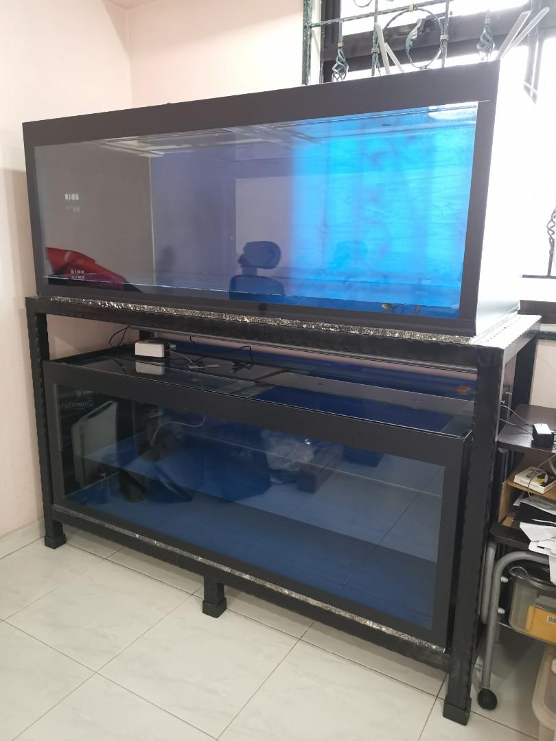 Double Deck Fish Tank 5 * 2ft * 20 inches, Pet Supplies, Homes & Other ...