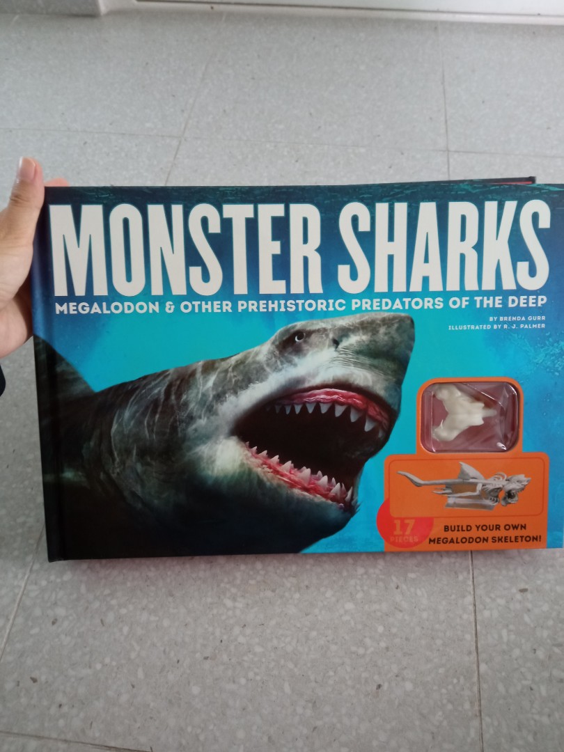 Educational book with toy shark. Monster sharks., Hobbies & Toys, Toys ...