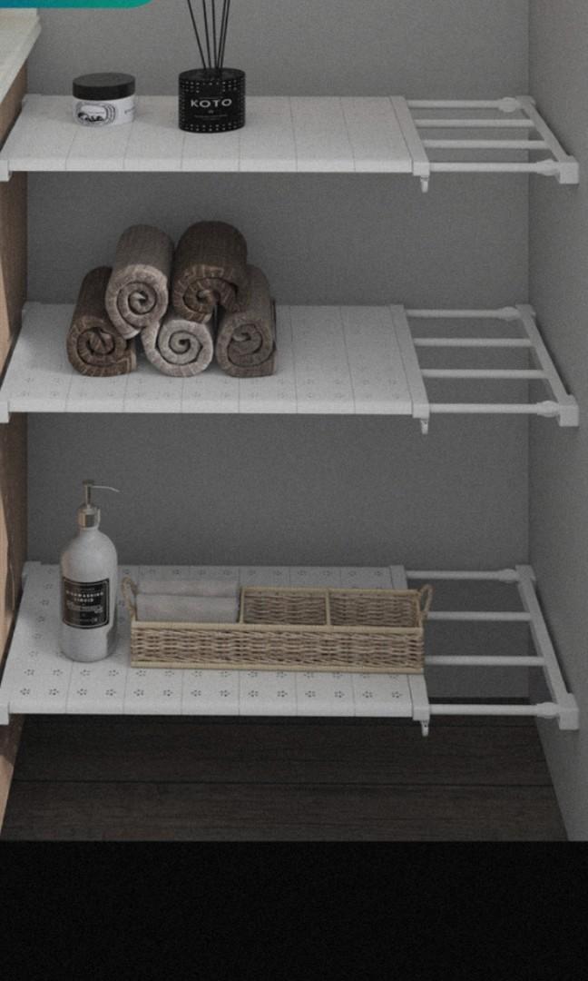 Extendable shelf shelves easy on partition wardrobe cabinet, Furniture ...
