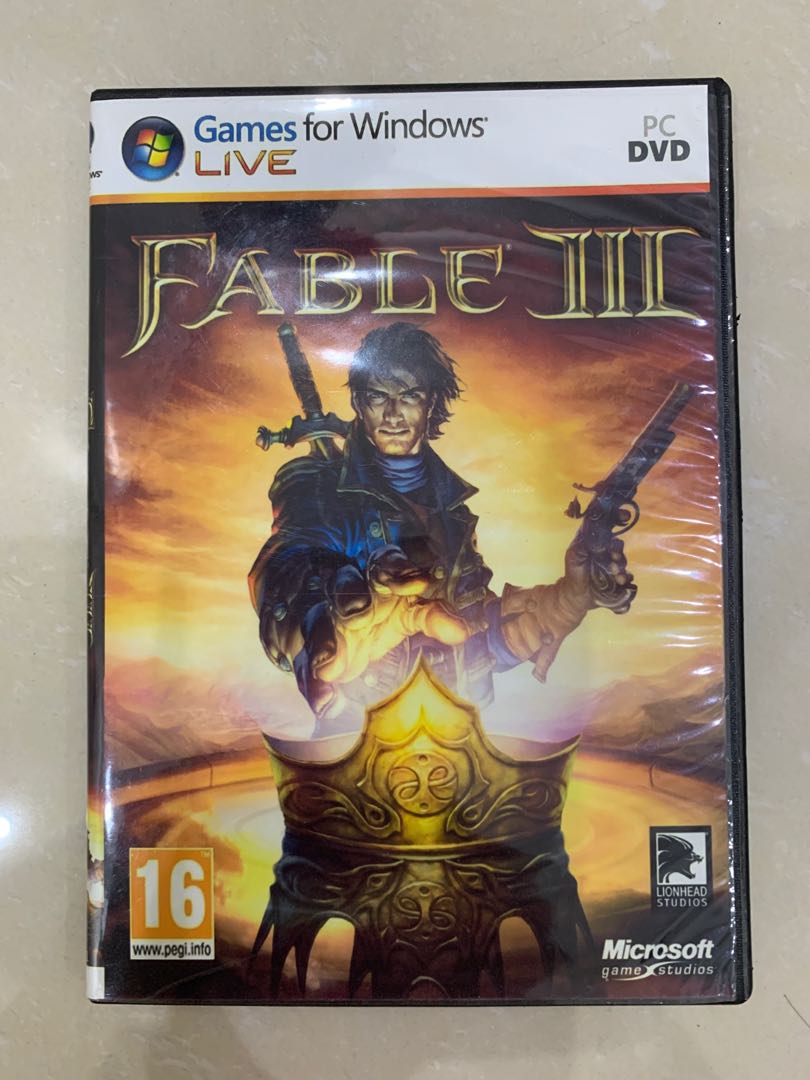 FABLE III GAME PC WINDOWS DVD, Video Game, Game di Carousell