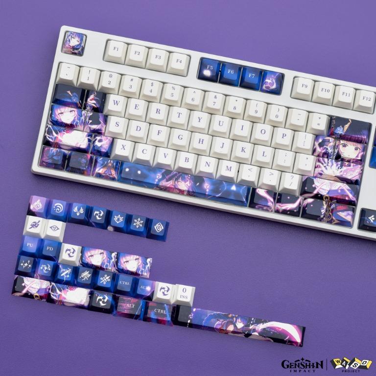 Genshin Impact Raiden Shogun Keycap Set | PBT Dye Sub | Cherry Profile ...