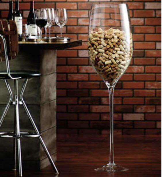 Giant display flute glass- 1 meter tall, Furniture & Home Living, Home ...