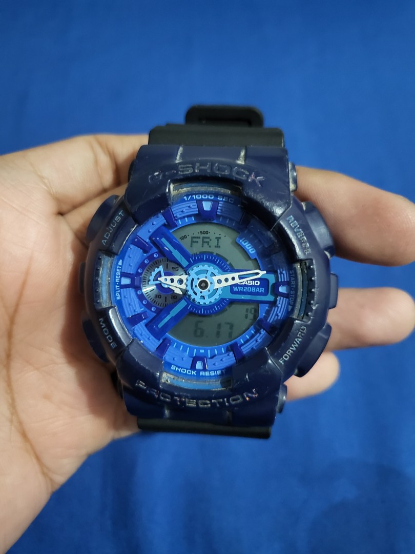 Gshock GA110 Blue, Men's Fashion, Watches & Accessories, Watches on ...
