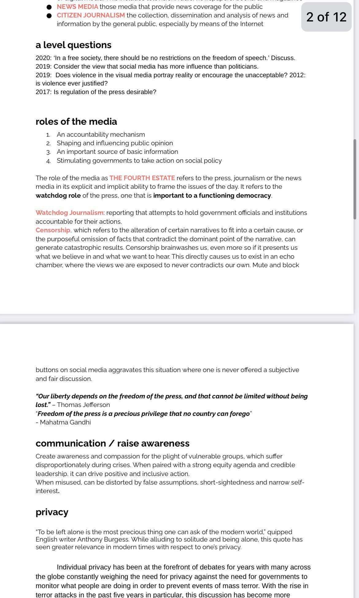 H1 General Paper Package GP (2023 A Level/RJC/NYJC/HCI Example Banks ...