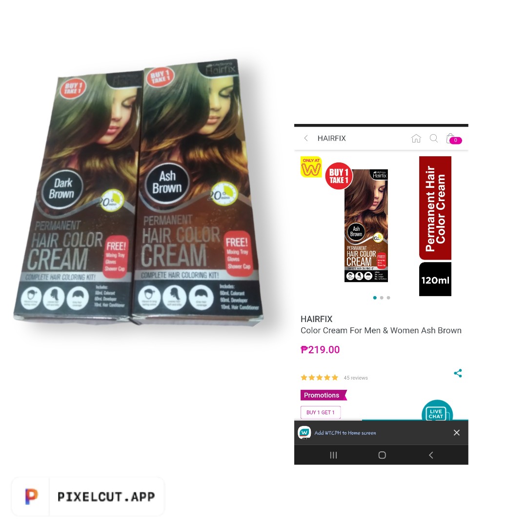 Hairfix Hair Cream Color Buy 1 take 1, Beauty & Personal Care, Hair on ...