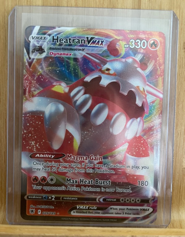 Pokemon :Heatran VMAX, Hobbies & Toys, Toys & Games on Carousell