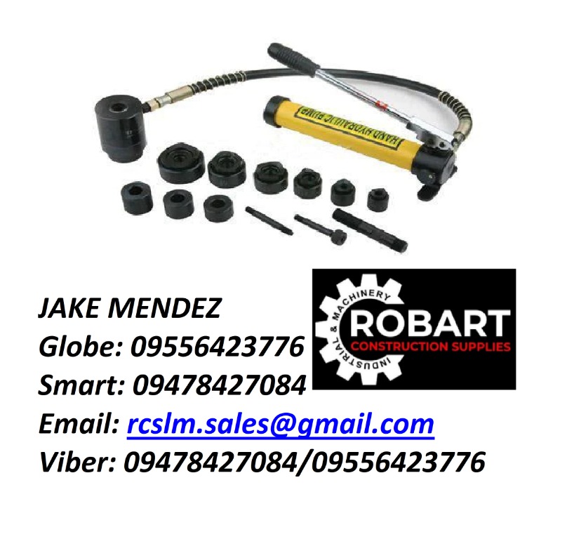 HYDRAULIC KNOCKOUT PUNCH SET, Commercial & Industrial, Construction Tools & Equipment on Carousell