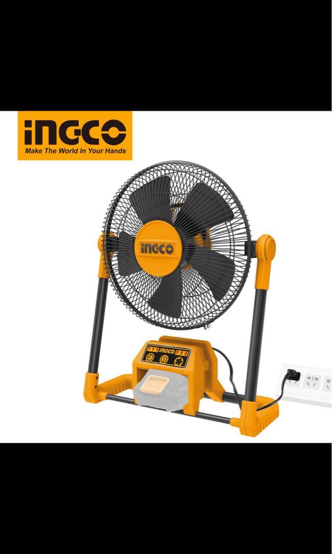 INGCO 20V Cordless/Cord Lithium-Ion Fan Dual-use (Bare Unit) CFALI2001 ...