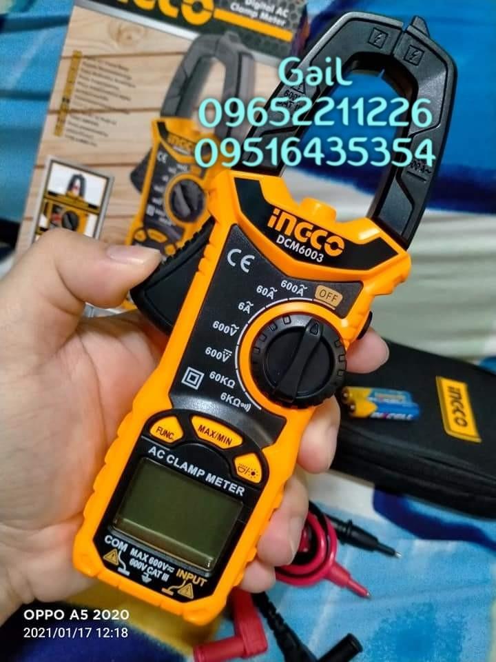INGCO 6000 Counts Digital AC Clamp Meter, Commercial & Industrial ...