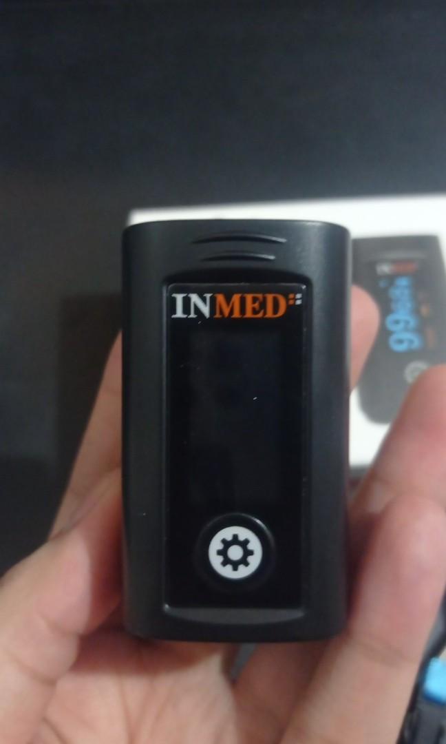 Inmed Fingertip Pulse Oximeter Model: F-110, Health & Nutrition, Health ...