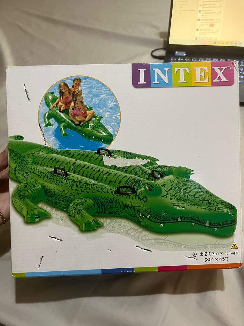 Intex Crocodile Inflatable (Large), Hobbies & Toys, Toys & Games on ...