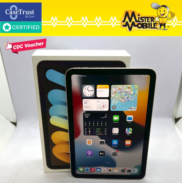 iPad Mini 6 Cellular 256GB 256 6th Gen Starlight Cell Used Local ...