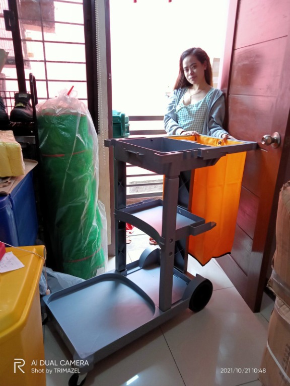 JANITORIAL CART, Furniture & Home Living, Home Improvement ...