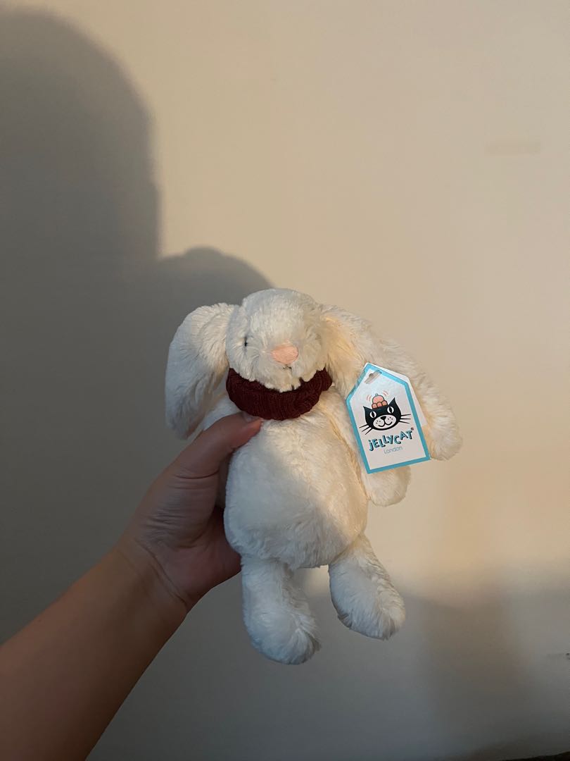 JellyCat Bashful Snug Bunny Berry, Hobbies & Toys, Toys & Games on ...