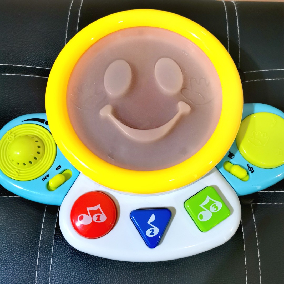 Kids baby Kaizen Musical happy face Tap drum, Babies & Kids, Infant ...