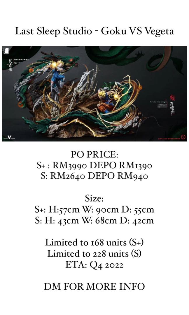 Last Sleep Studio - Goku VS Vegeta, Hobbies & Toys, Toys & Games on ...