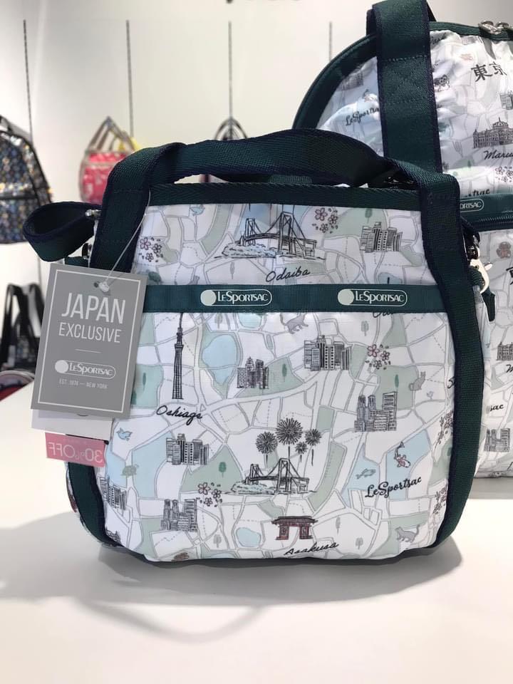 Lesportsac Jenni Bag (Tokyo Map - Exclusive to Japan!), Women's Fashion ...