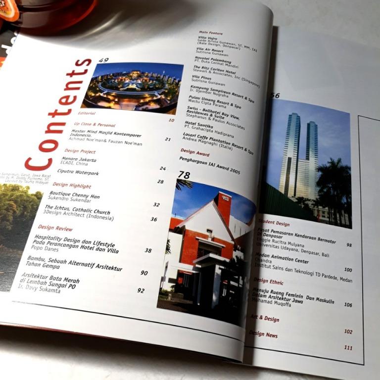 Majalah Arsitektur Indonesia Design 11/2005 - Edisi Hotel & Resort ...