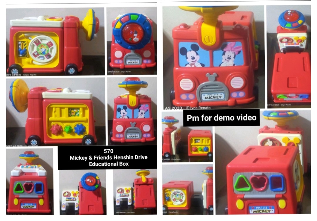 Mickey & Friends Henshin Drive Educational & Ride On Toy Box, Hobbies ...