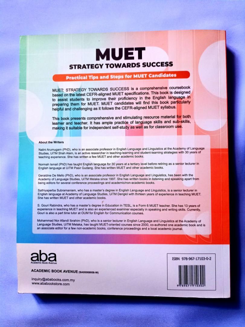 MUET TEXTBOOK AND EXERCISE (UiTM ELC 080), Hobbies & Toys, Books ...