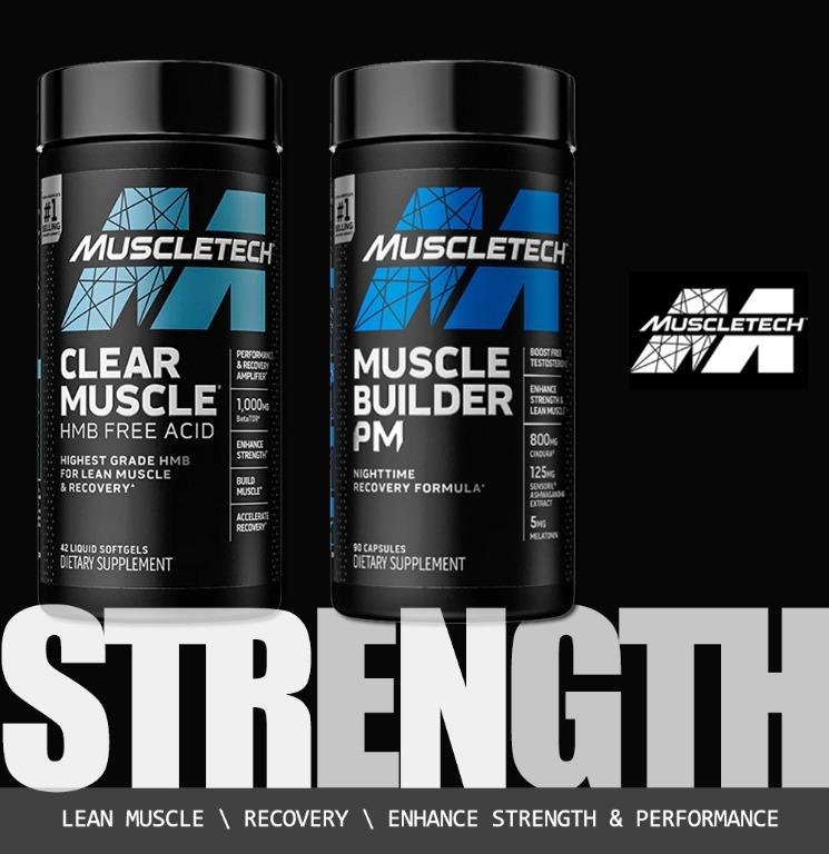 MuscleTech Clear Muscle 84 caps or Muscle Builder PM 90 Caps, Muscle ...
