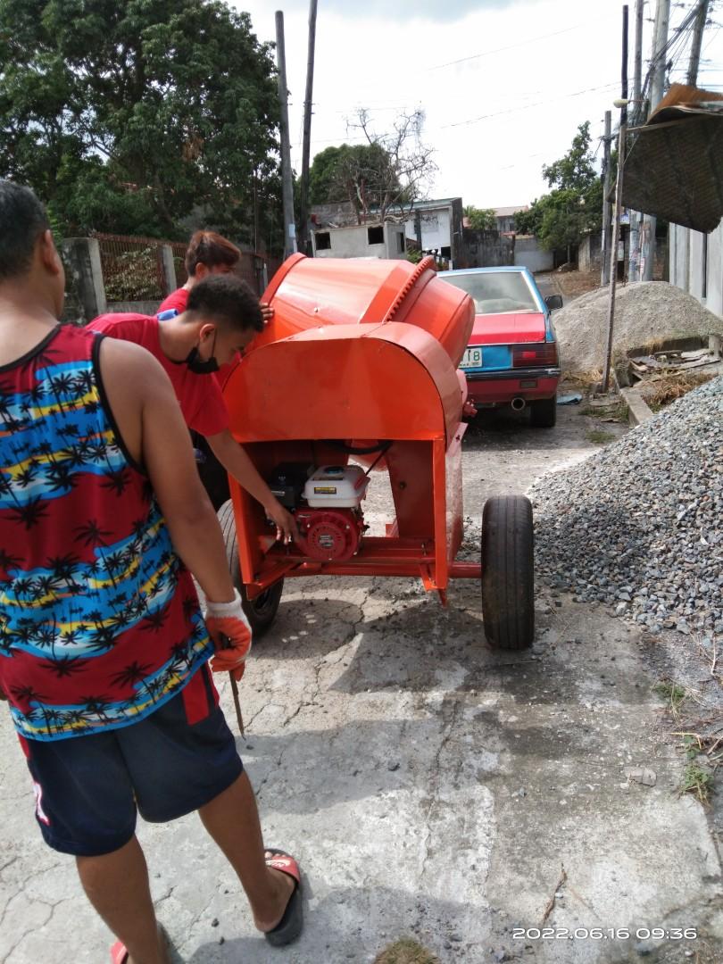 One bagger cement mixer T FRAME with shinmax gas engine 7.5 hp ...