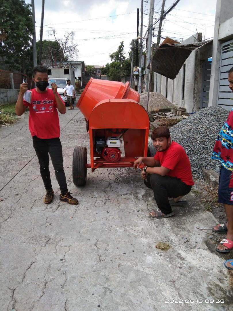 One bagger cement mixer T FRAME with shinmax gas engine 7.5 hp ...