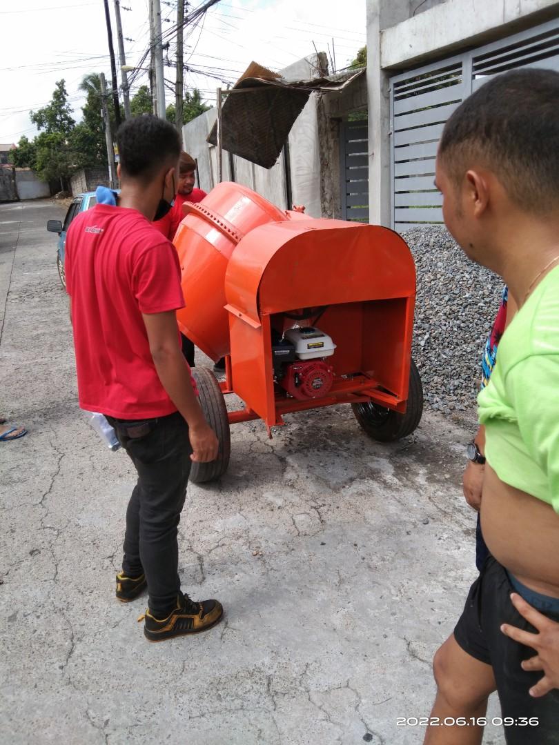 One bagger cement mixer T FRAME with shinmax gas engine 7.5 hp ...