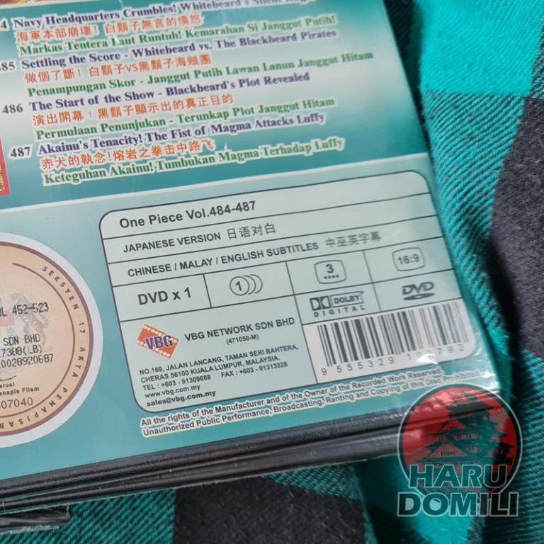 One Piece Animation TV Single DVD Disc Collection, Hobbies & Toys ...