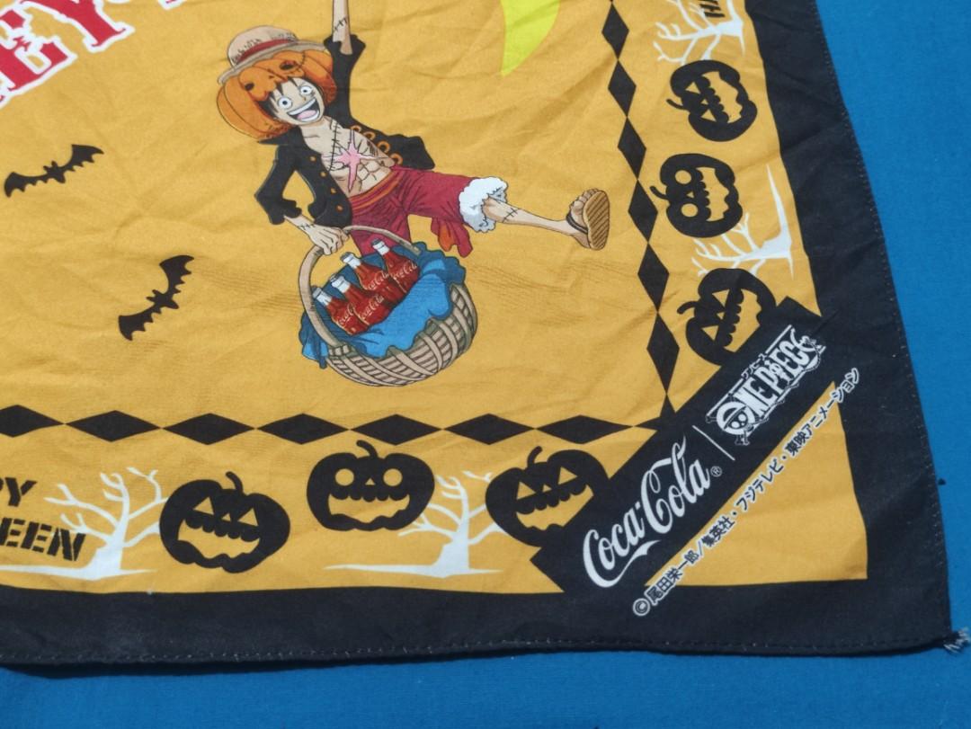 One Piece x Coca Cola Coke Happy Halloween Monkey D. Luffy Anime Silk ...