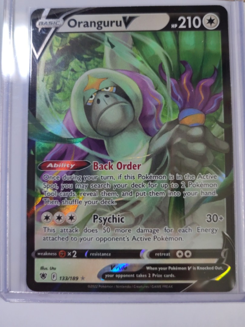 Oranguru V 210hp Holo Astral Radiance pokemon card, Hobbies & Toys ...