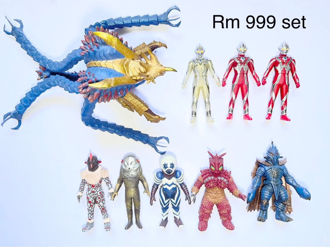 ORIGINAL BANDAI SET RARE ultraman mebius & ultra brothers movie kaiju ...